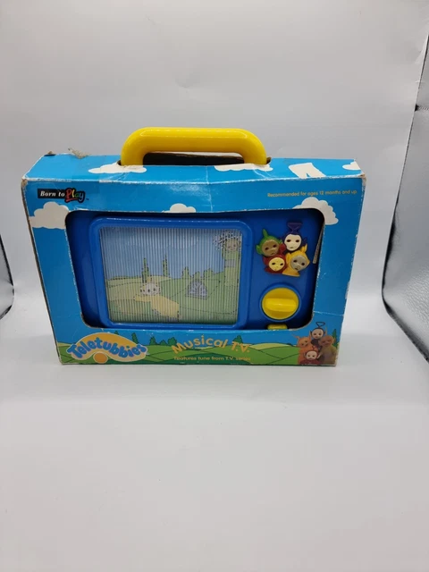 TELETUBBIES WIND UP TV Television Musical Suitcase Scrolling Picture ...