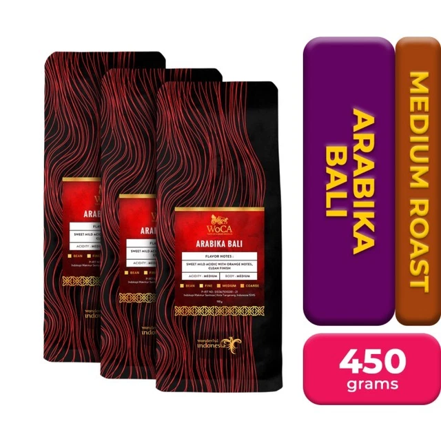 WOCA BALI ARABICA Coffee 150 grams X 3 Packs of Beans $32.40 - PicClick AU