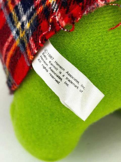 VINTAGE 1987 BABY Kermit Plush Muppet Babies Jim Henson – Collectible ...