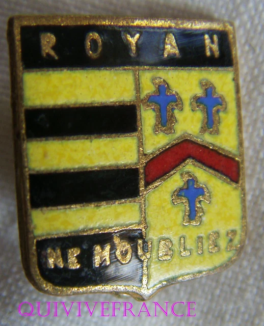 BG7442 - INSIGNE Badge Blason De Royan EUR 9,99 - PicClick FR