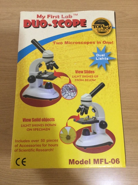 MY FIRST LAB Duo Scope Microscope -Young Scientist Microscope Set With ...