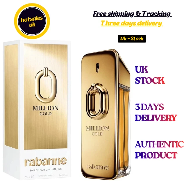 PACO RABANNE MILLION Gold Intense Eau de Parfum 100ml Spray For Men New ...