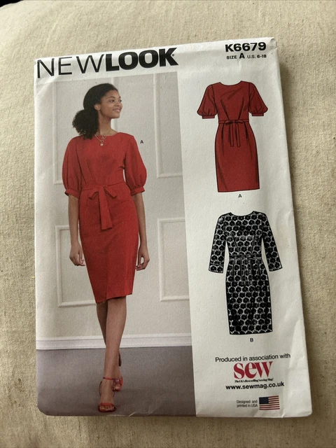 NEW LOOK SEWING Pattern K6679 - Misses’ Seven Sizes In One Dress £3.00 ...