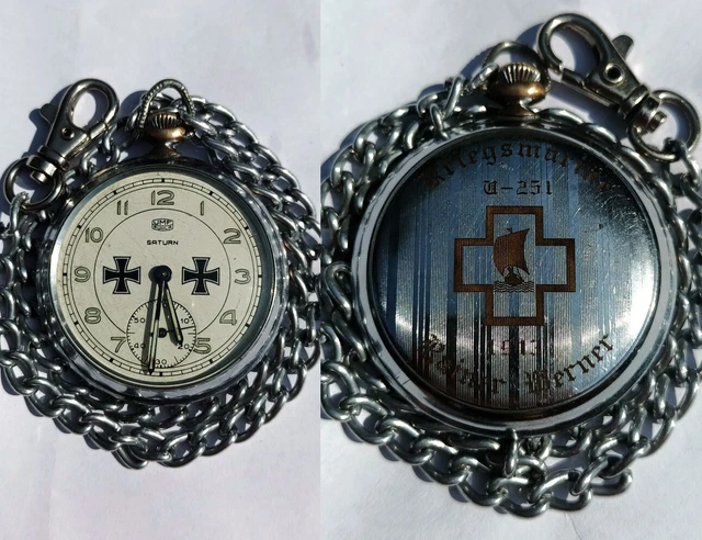 WW2 GERMAN U-BOAT Kriegsmarine military vintage Swiss submarine pocket ...