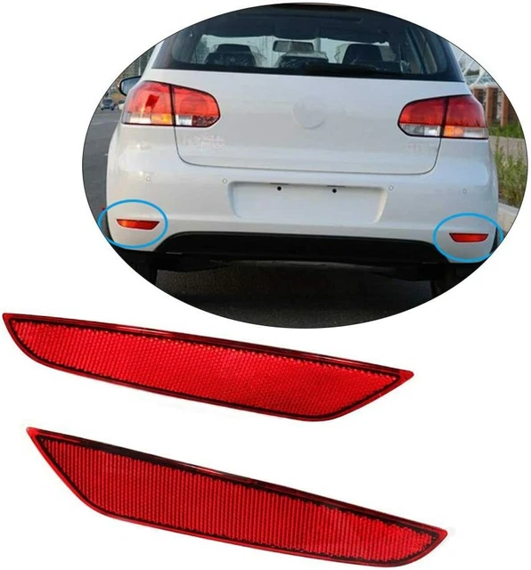 REAR BUMPER REFLECTOR Light Lamp Left / Right for Volkswagen VW Golf 6 ...