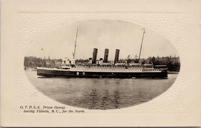 SS 'PRINCE GEORGE' Victoria BC British Columbia Oval PNC Glosso ...