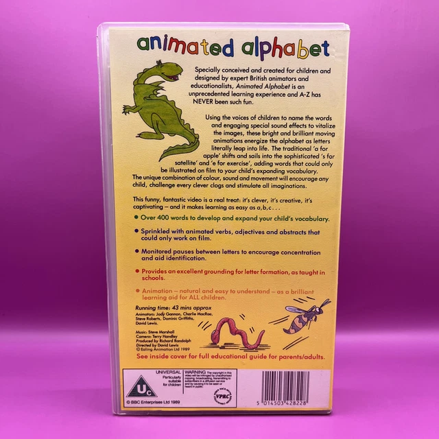 PLAYDAYS - ANIMATED Alphabet VHS £12.00 - PicClick UK