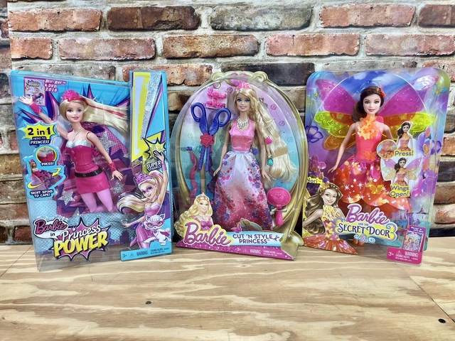 BARBIE PRINCESS POWER Super Hero doll Transformation Fashion Blonde ...