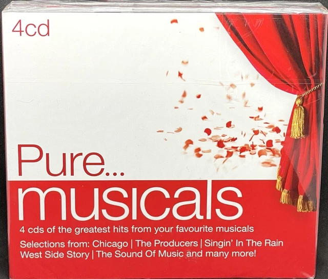 PURE...MUSICALS - VARIOUS Artists, 4X Cd Album, (2013) New / Sealed £3. ...