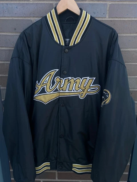 VINTAGE 1990S ARMY University Satin Varsity Jacket Size XXL $186.20 ...