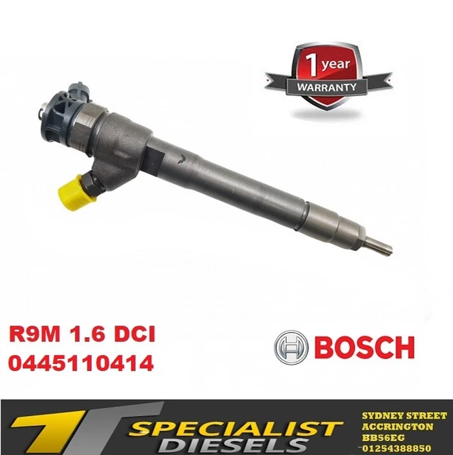 BOSCH INJECTOR 0445110414 - Renault 1.6 Dci 12 Month Warranty £110.00 - PicClick UK