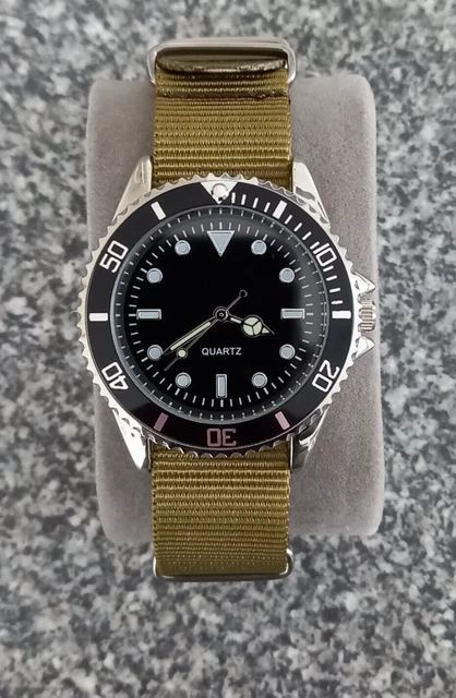NEW TPW WATCH PC21S Seiko Movement 40mm Black Bezel NATO Strap FREE ...
