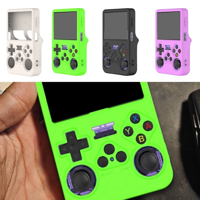 PORTABLE SILICONE SHELL for R36S Game Console Shock Absorbing Features ...