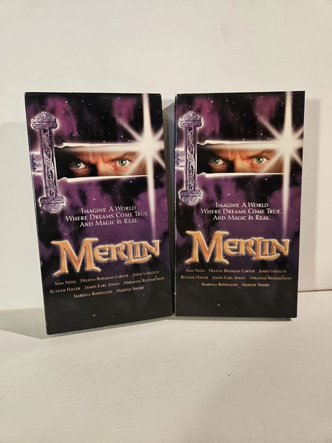 MERLIN (VHS, 1998) Part One And Part Two. Rare Condition. £13.85 ...