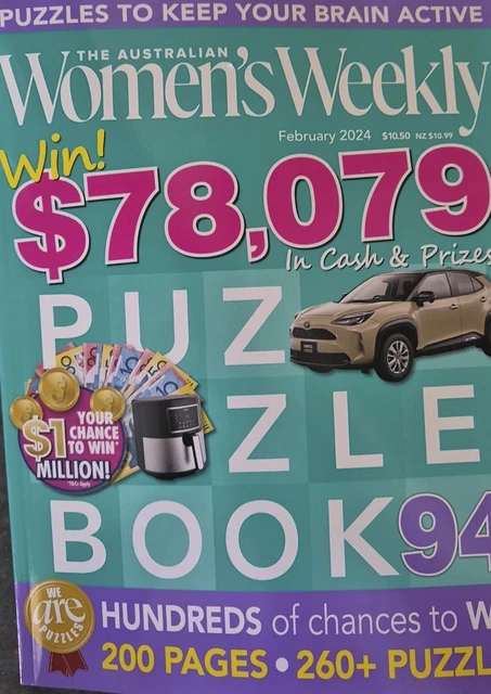 THE AUSTRALIAN WOMEN'S Weekly Puzzle Book 94 February 2024 with 260 ... THE AUSTRALIAN WOMEN'S Weekly Puzzle Book 94 February 2024 with 260 ...