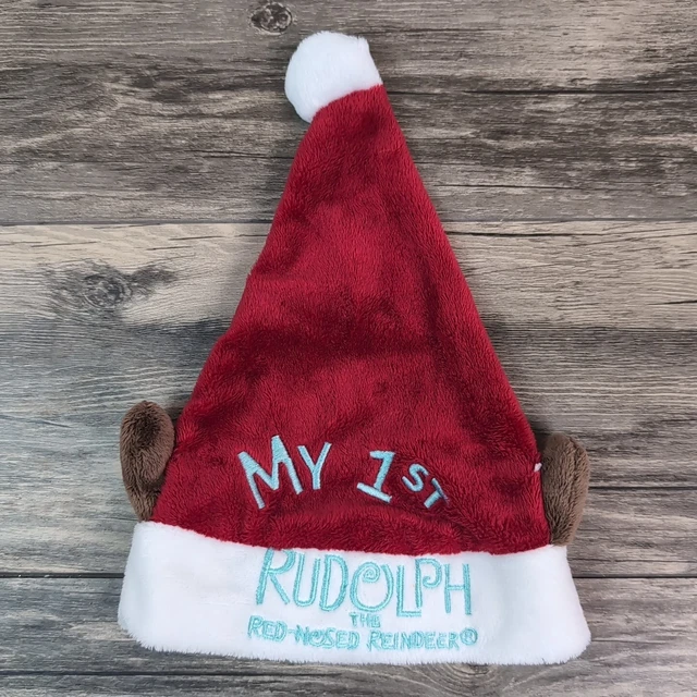 RUDOLPH THE RED Nosed Reindeer My First Christmas Santa Baby Hat ...