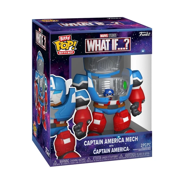 BITTY BOTS: MARVEL WI- Captain America Mech w/Cap (Importación USA) EUR ...
