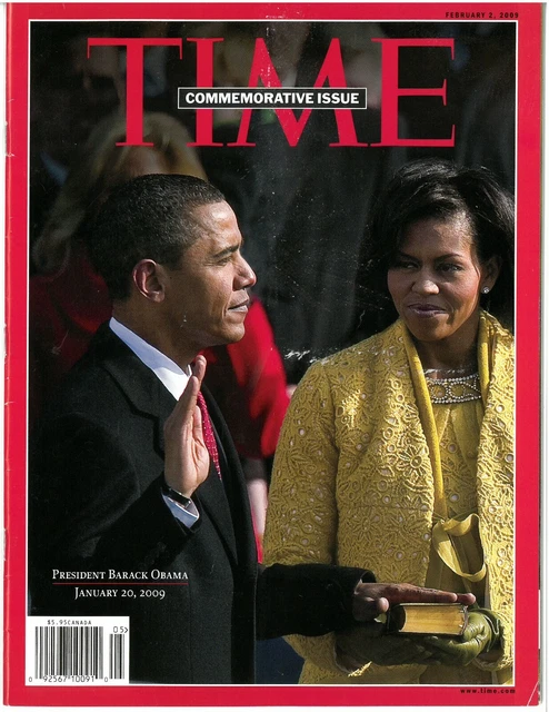 TIME MAGAZINE COMMEMORATIVE Edition February 2, 2009 ~ President Barack ...