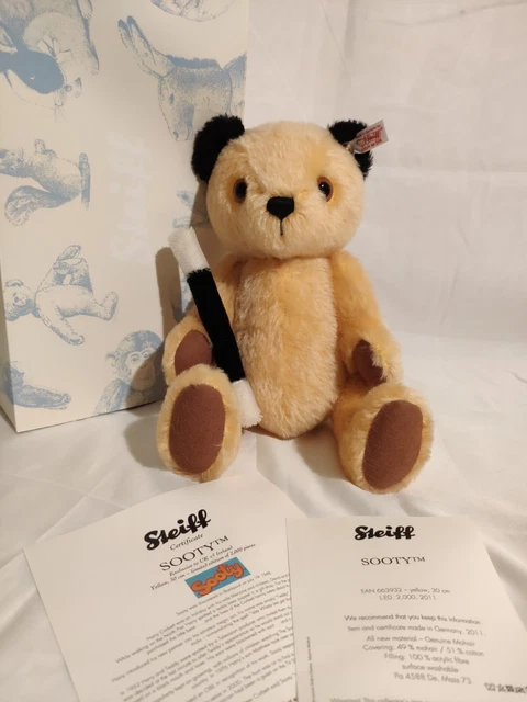 SOOTY 30CM LIMITED edition STEIFF BEAR (from Sooty Sweep and Soo) EAN ...
