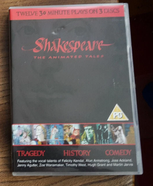 SHAKESPEARE THE ANIMATED Tales (12 plays on 3 discs) DVD Set £16.99 - PicClick UK
