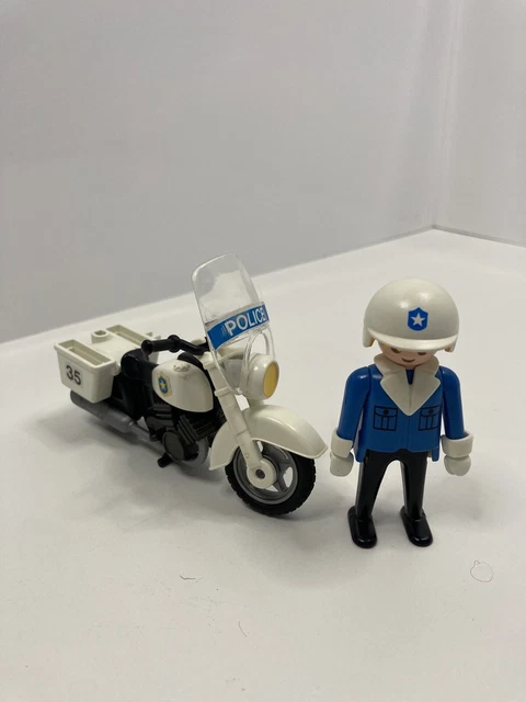PLAYMOBIL VINTAGE SET 3564 Policeman On Motorcycle Bike 1974 Geobra Incomplete £5.09 - PicClick UK