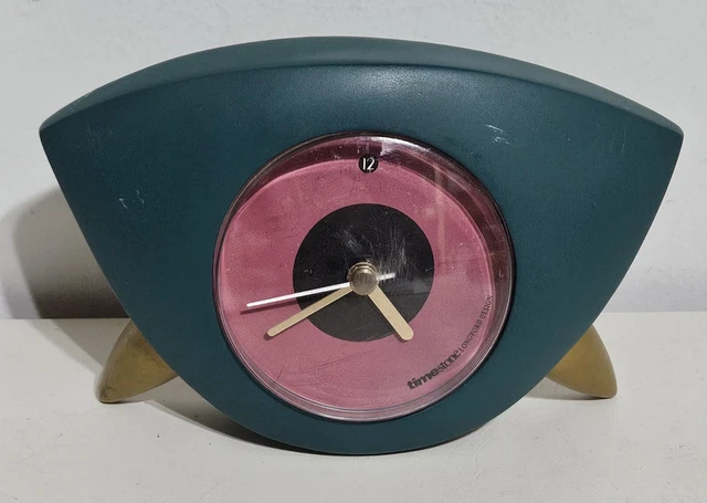 TIMESTONE DESK CLOCK Postmodern 80's Vintage Memphis Pop Art Acme Age ...