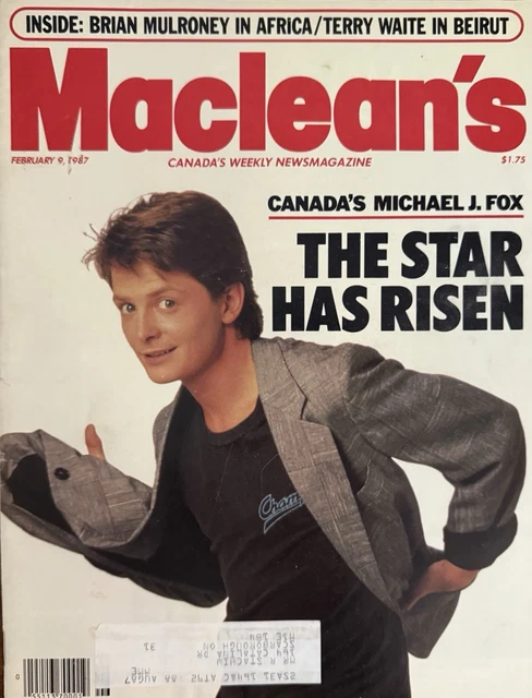 MACLEANS MAGAZINE CANADA FEB 1987 - MICHAEL J. FOX RONALD REAGAN - FREE ...