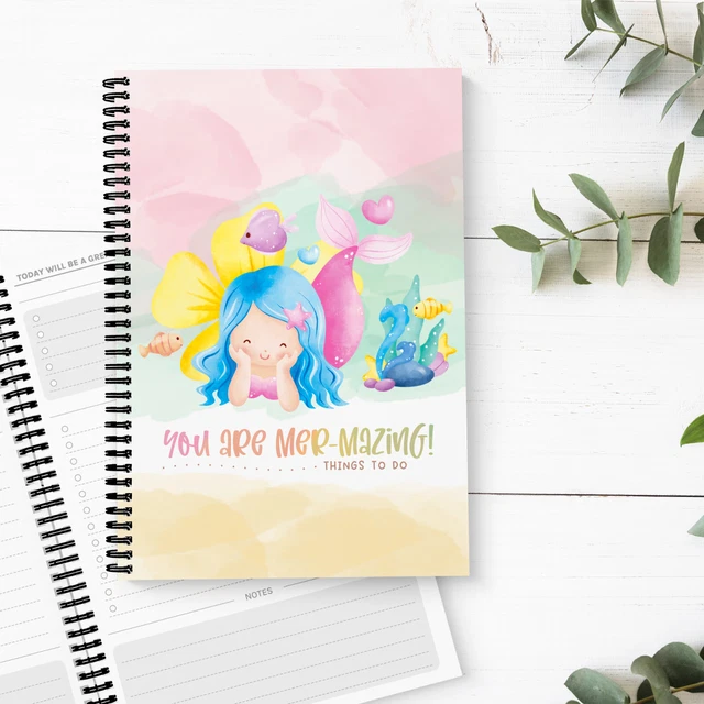 THINGS TO DO LIST Book MERMAID Task Planner Ladies Daily Shopping List ...