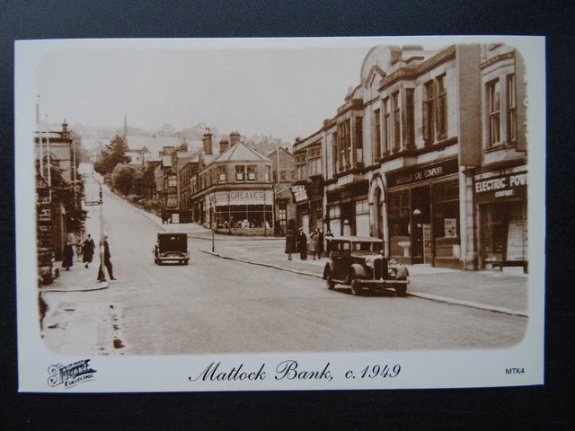 DERBYSHIRE 3 X MATLOCK BANK & FOOTBRIDGE Reproduction Postcard by Frith ...