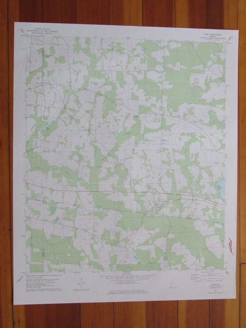 DIXIE GEORGIA 1978 Original Vintage USGS Topo Map $34.95 - PicClick