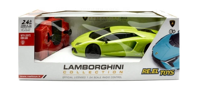 MODEL CAR REMOTE controlled rc LAMBORGHINI AVENTADOR GREEN REMOTE ...