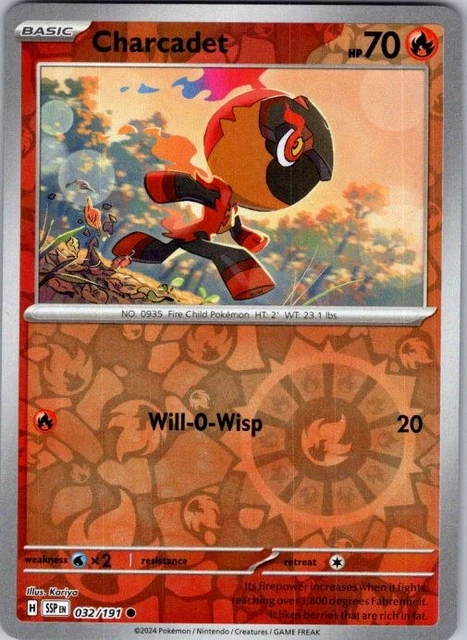 POKEMON | SV08: Surging Sparks | Charcadet - | 032/191 | Reverse Holo ...