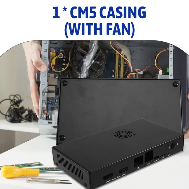 FOR COMPUTE Module 5 Official CM5 Case with Fan for Compute Module 5 ...