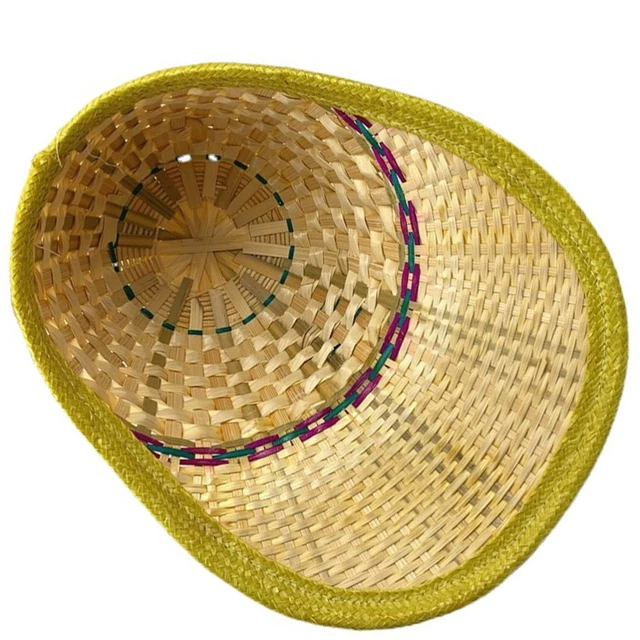 TRADITIONAL BAMBOO SUN Hat for Men Women Conical Chinese Oriental £36. ...