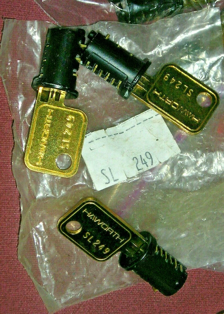 NEW HAWORTH LOCK Cores & Keys Sl Series ( Sets Of 3 ) Black $12.95 ...