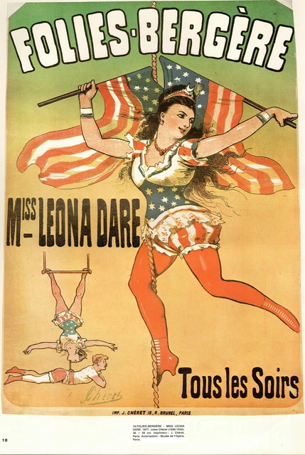 FOLIES-BERGÈRE 🎪 CIRCUS Poster 1890s - 24x36” Hi-Res💎 200gsm Premium ...