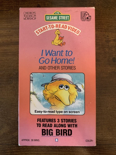 SESAME STREET I Want To Go Home VHS Tape 1992 Start to Read Video Big ...