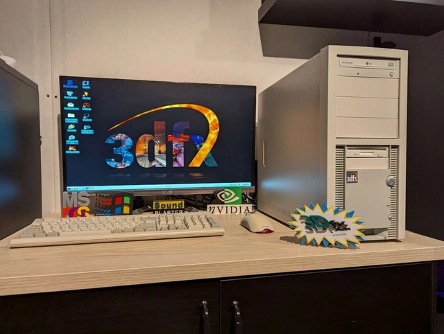 WINDOWS 98 / DOS Retro Computer PC (P2 350Mhz, 256MB RAM, 3DFX Voodoo2 ...