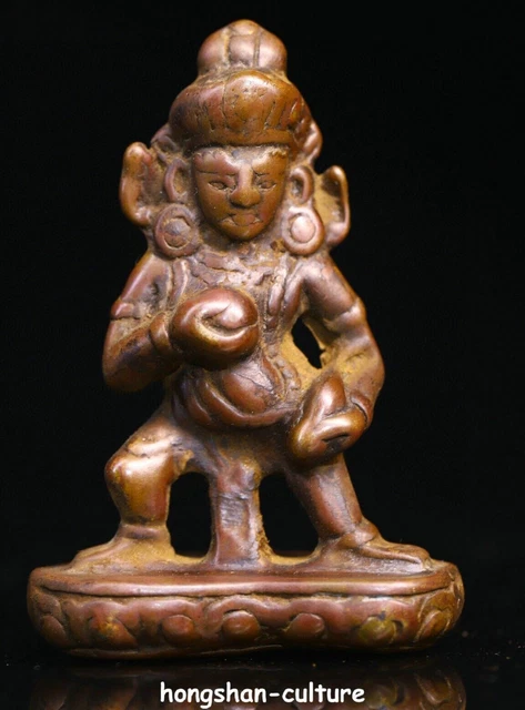 ANCIENNE STATUE DE Bouddha tibétain en cuivre padmapani lockshwaratara EUR 57,60 - PicClick FR