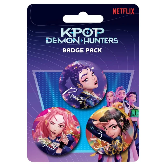 K-POP DEMON HUNTERS - 3 Button Badges - New badges - Y300z £6.82 ...