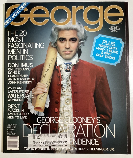 GEORGE MAGAZINE JFK Jr 1997 Men Issue George Clooney Imus Clinton £89. ...