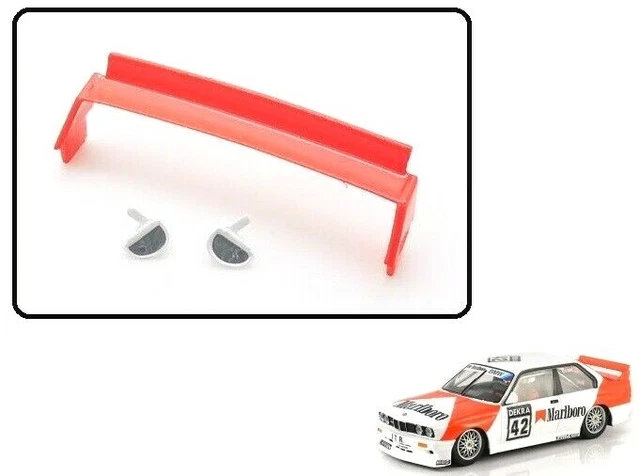 SCALEXTRIC W11435 REAR Wing Spoiler Mirrors BMW E30 M3 DTM 1991 ...