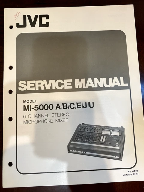 JVC MI-5000 MI-5000A MI5000 A/B/C/E/ Repair Service Manual FROM USA ...