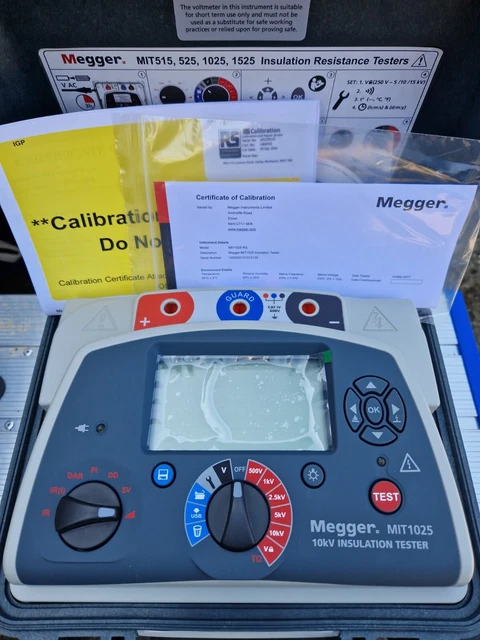 MEGGER MIT1025 10KV Automatic Insulation Tester - unused £1,025.70 ...