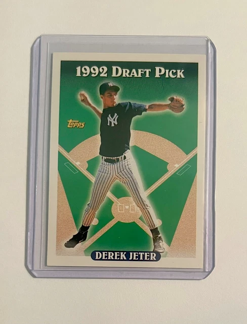 CARTA DEREK JETER 1993 Topps 1992 Draft Pick RC #98 New York Yankees ...