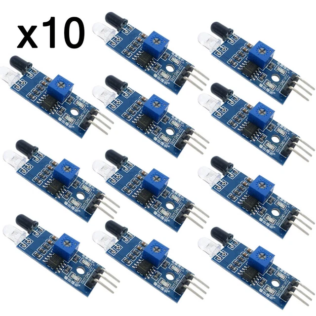 10PC IR INFRARED Obstacle Avoidance Sensor Module for Arduino Smart Car ...