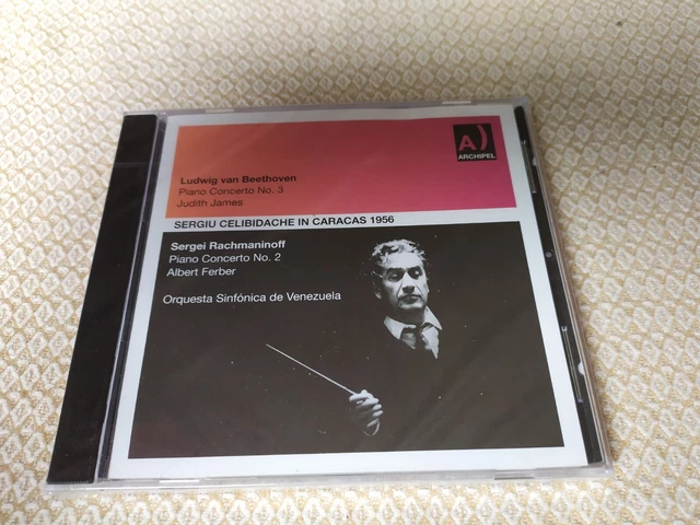 CELIBIDACHE - BEETHOVEN, Rachmaninov : Piano Concertos - James, Ferber ...