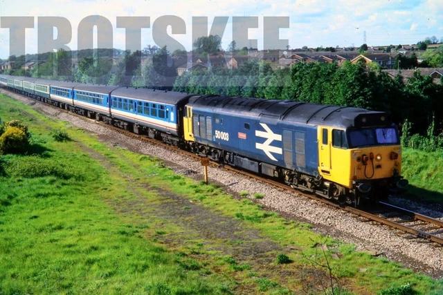 35MM SLIDE BR British Railways Diesel Loco Class 50 50003 Fenton 1987 ...