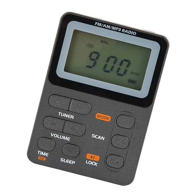 MINI RADIO AM FM Portable Radio Rich Stereo Sound Digital Signal ...