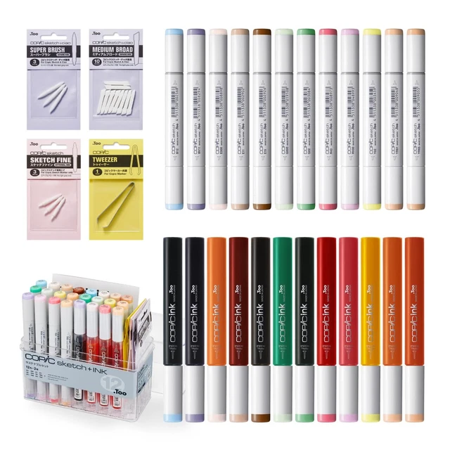 COPIC TOO SKETCH Ink Refill Nib Multicolor Illustration Marker $121.43 ...